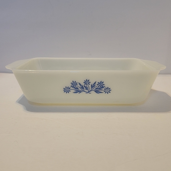 Fire King | Kitchen | Vintage Fire King Blue Flower Square Casserole ...